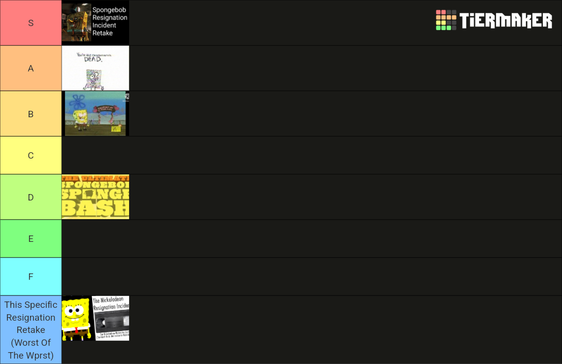 Nickelodeon Resignation Incident Retake Tier List (Community Rankings ...