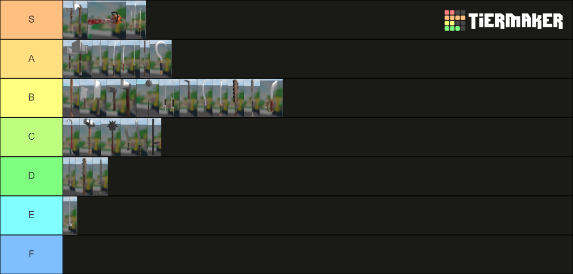 Combat Warriors Weapons Tier List (Community Rankings) - TierMaker