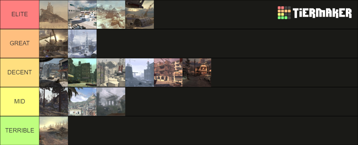 Modern Warfare 2 (2009) Map Tier List (Community Rankings) - TierMaker