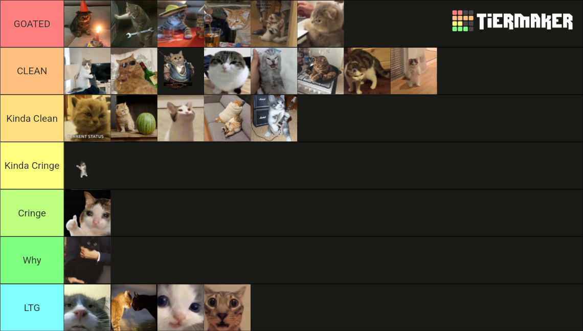 Timb's Cat Meme Tier List (Community Rankings) - TierMaker