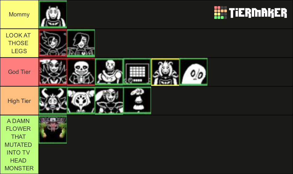 Undertale Bosses Tier List (Community Rankings) - TierMaker