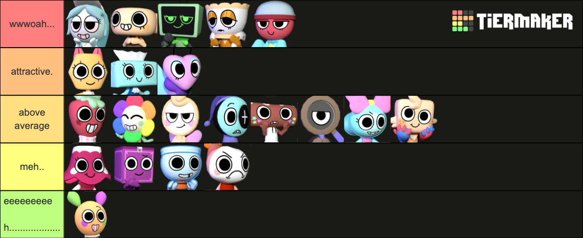 dandys world attractive Tier List (Community Rankings) - TierMaker