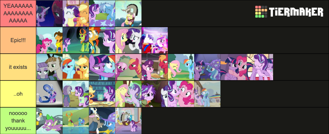 MLP Ships Tier List (Community Rankings) - TierMaker