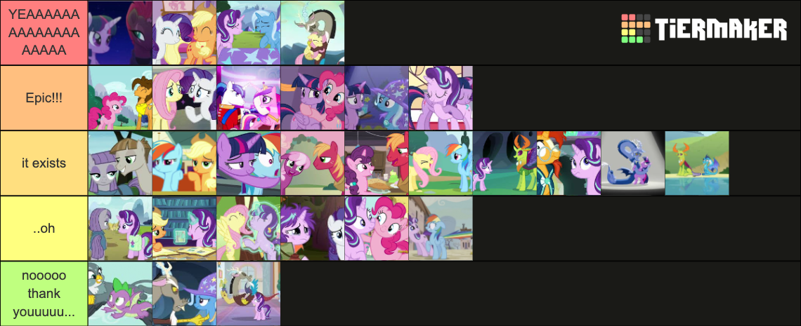 MLP Ships Tier List (Community Rankings) - TierMaker