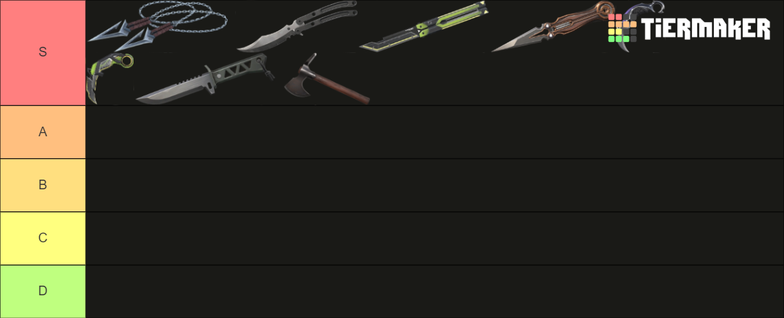 Valorant Melee / Knife Skins (September 2024) Tier List (Community ...