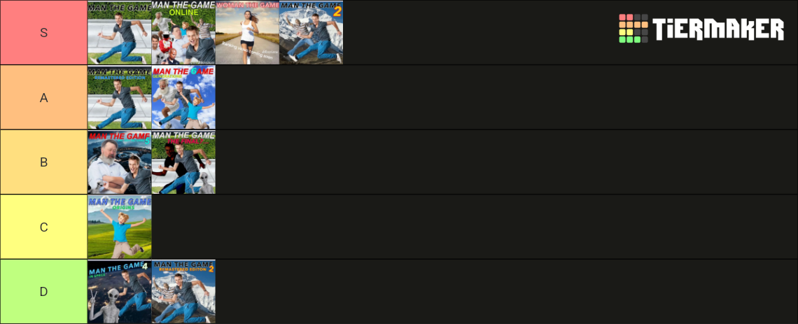 Man the game Tier List (Community Rankings) - TierMaker