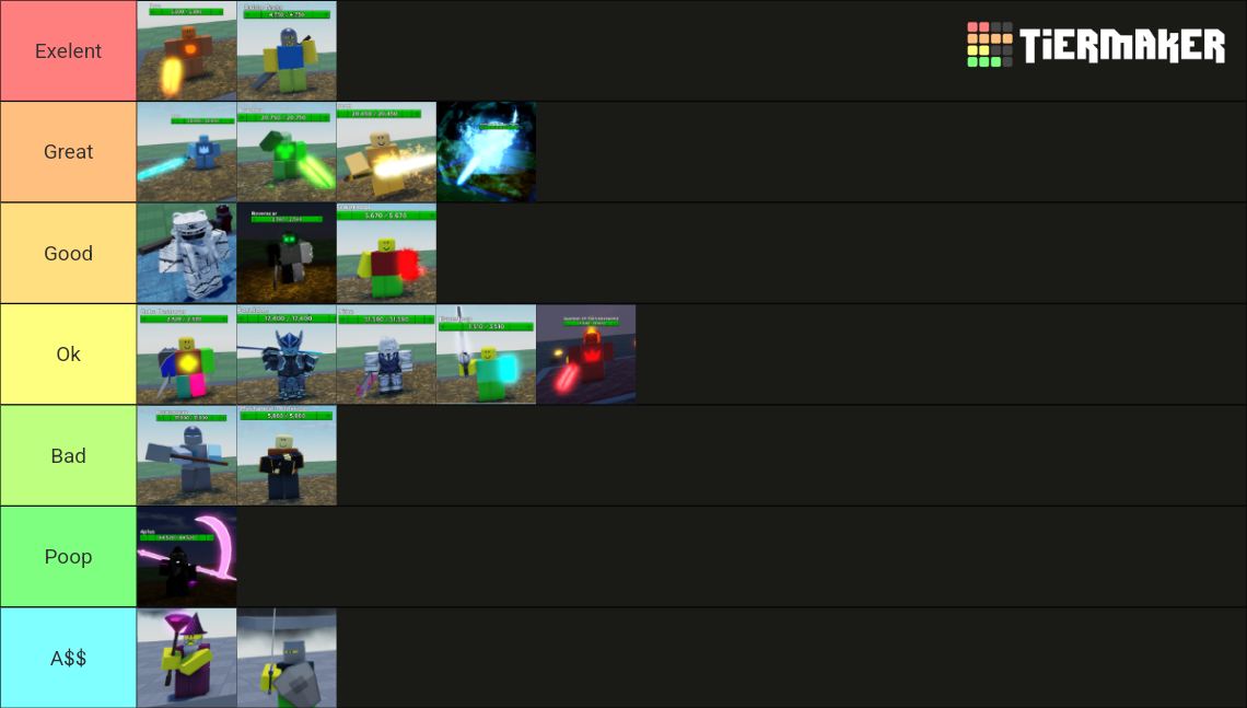 Modded Cube Combination bosses Tier List (Community Rankings) - TierMaker