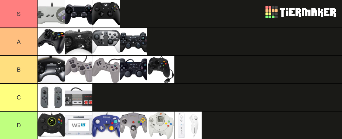 Controllers Tier List (Community Rankings) - TierMaker