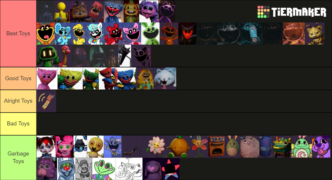 All Poppy Playtime Characters (+ Project Playtime) (2024) Tier List (Community Rankings) - TierMaker