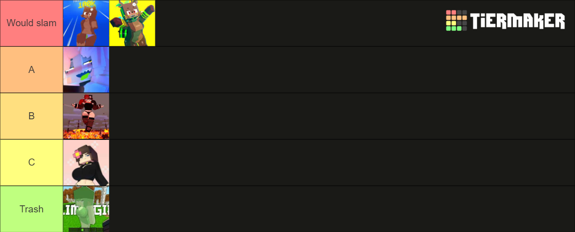 SlipperyT characters Tierlist Tier List (Community Rankings) - TierMaker