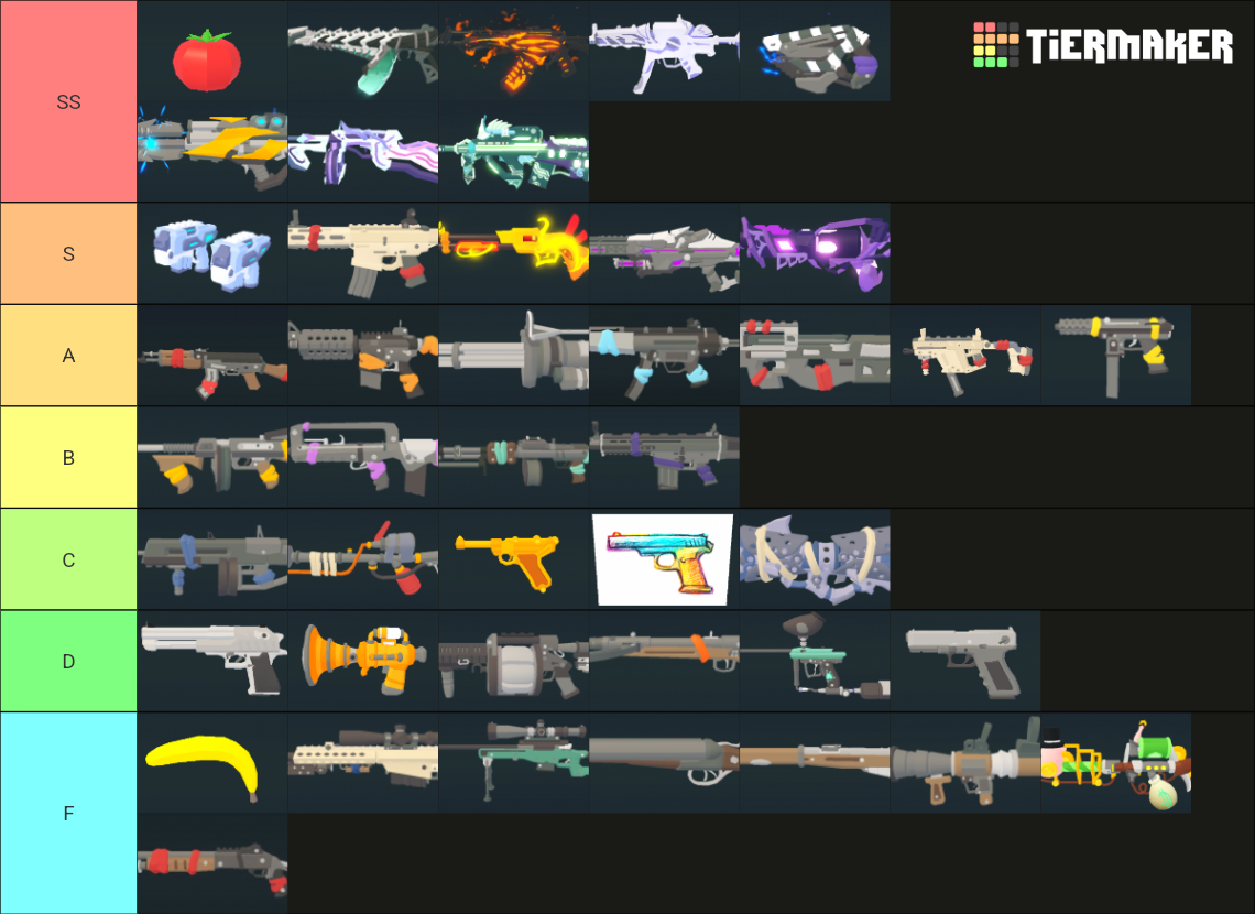 Paragon Zombie Guns Tier List (Community Rankings) - TierMaker