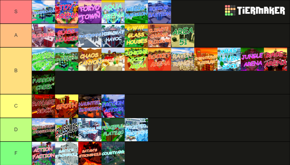 Untitled Tag Game Maps v2 Tier List (Community Rankings) - TierMaker