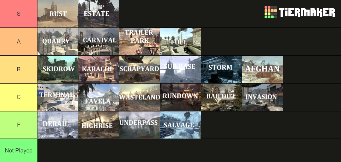 Call of Duty Modern Warfare 2 All Maps Tier List (Community Rankings ...