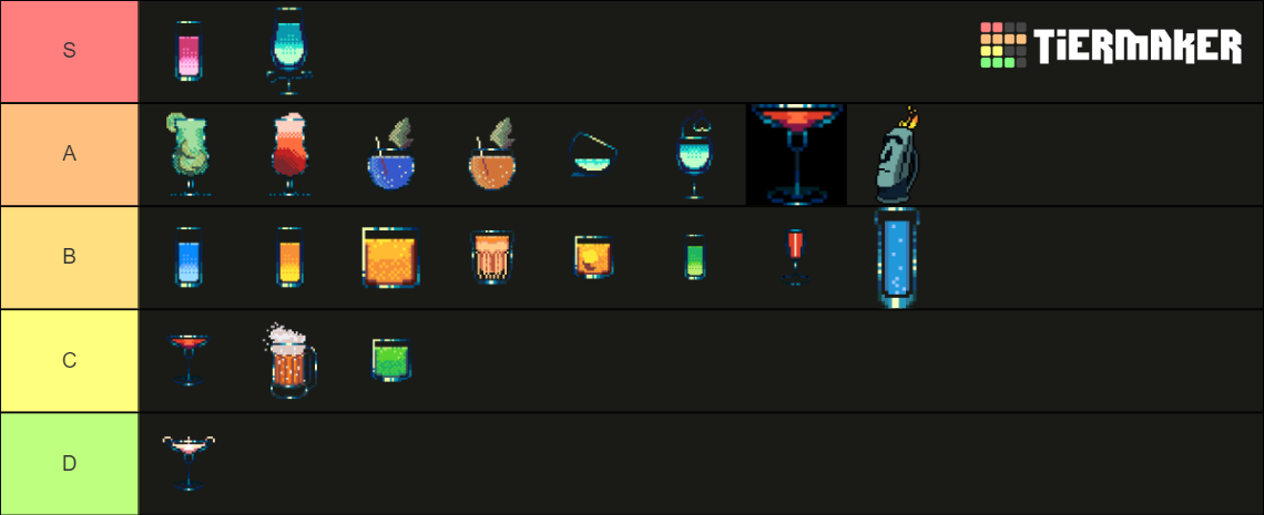 va11halla Drinks Tier List (Community Rankings) - TierMaker