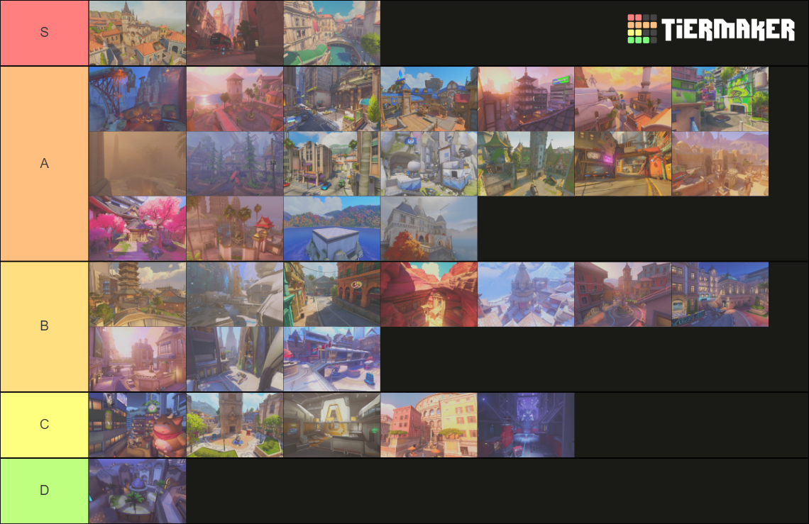 Overwatch 2 Maps (including 2CP) Tier List (Community Rankings) - TierMaker