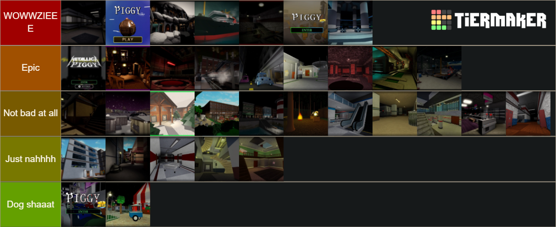 Piggy All Maps Tier List (Community Rankings) - TierMaker