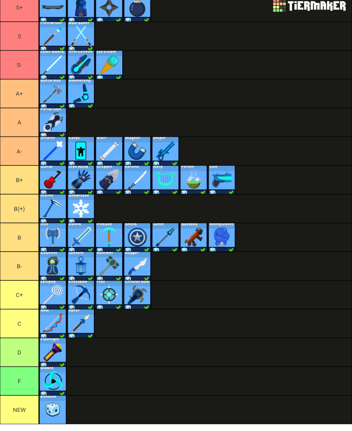 Supreme Duelist Stickman Weapons Tier List (Community Rankings) - TierMaker