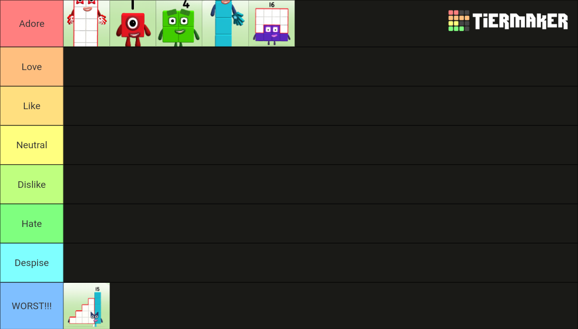 Numberblocks 0-100 Tier List (Community Rankings) - TierMaker