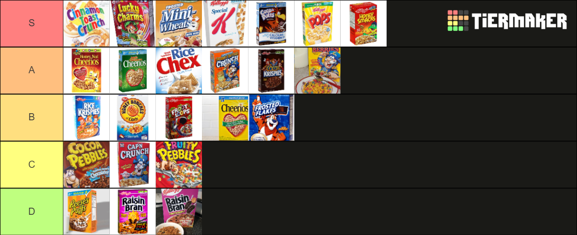 Best Cereals Tier List (Community Rankings) - TierMaker