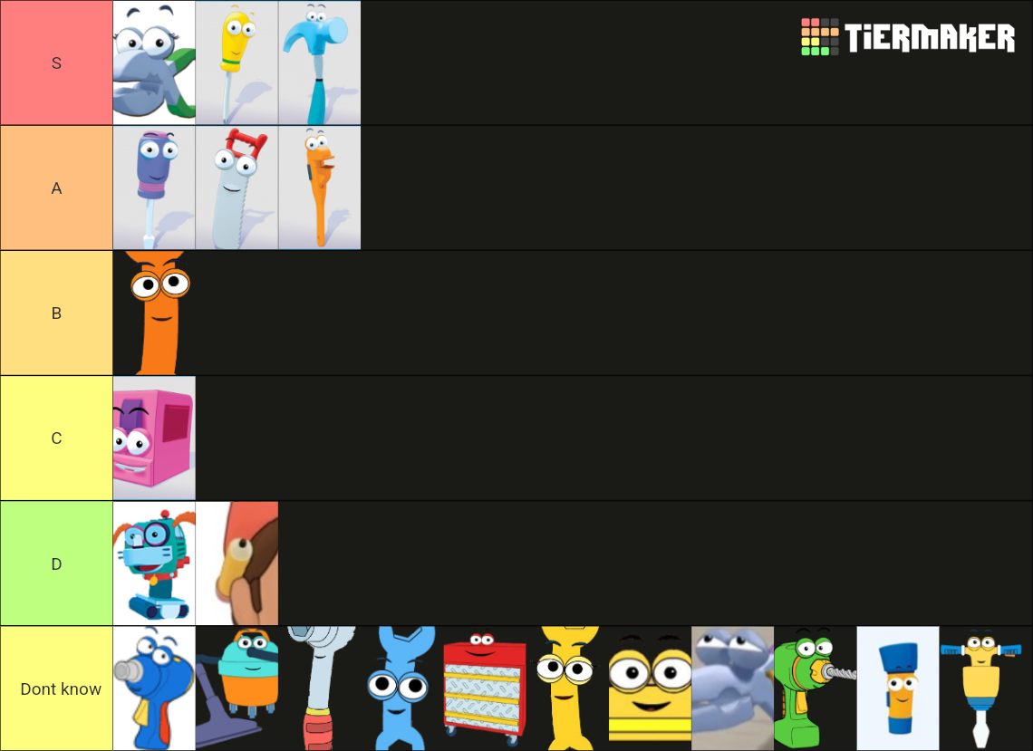 Handy Manny Tools Tier List (Community Rankings) - TierMaker