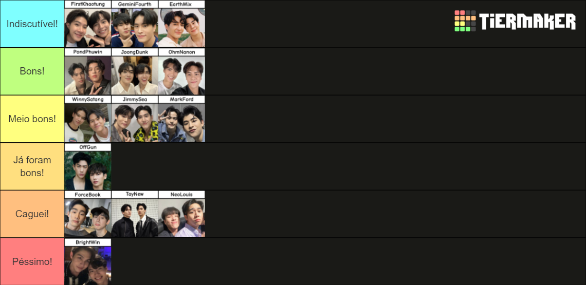 GMMTV BL Couples 2023 Tier List (Community Rankings) - TierMaker