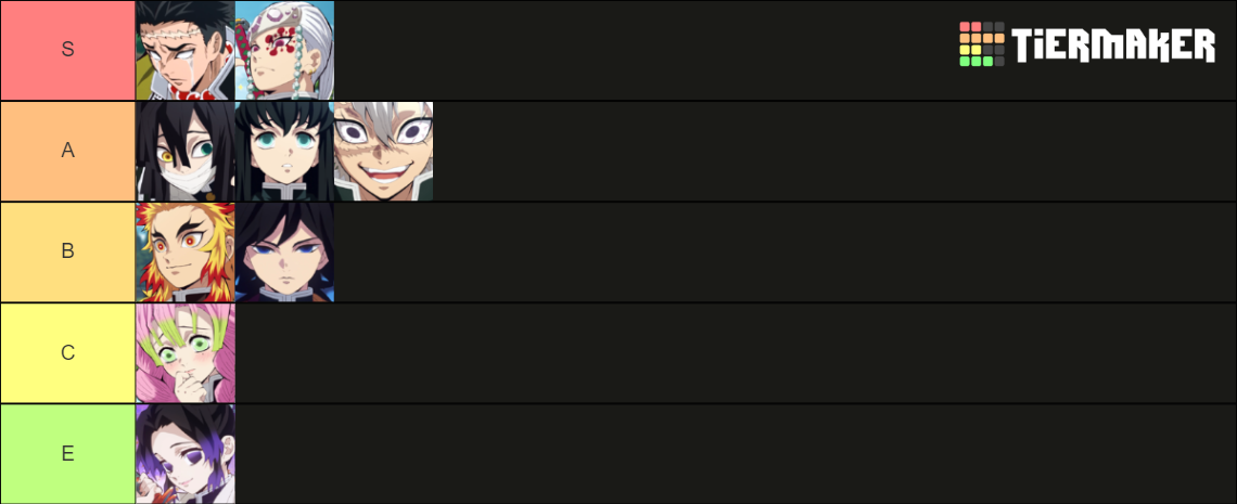 Demon Slayer Hashira Tier List (Community Rankings) - TierMaker