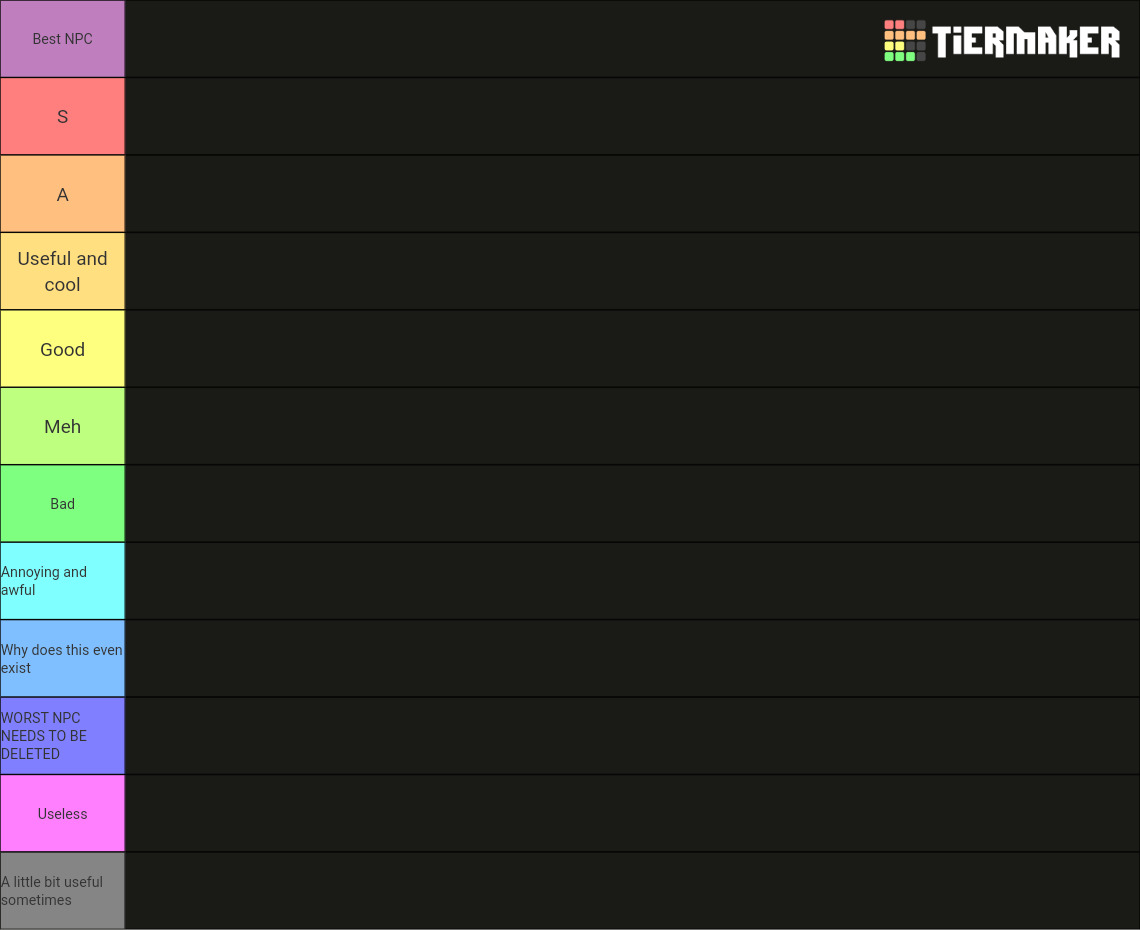 Bee swarm simulator NPC/mob Tier List (Community Rankings) - TierMaker
