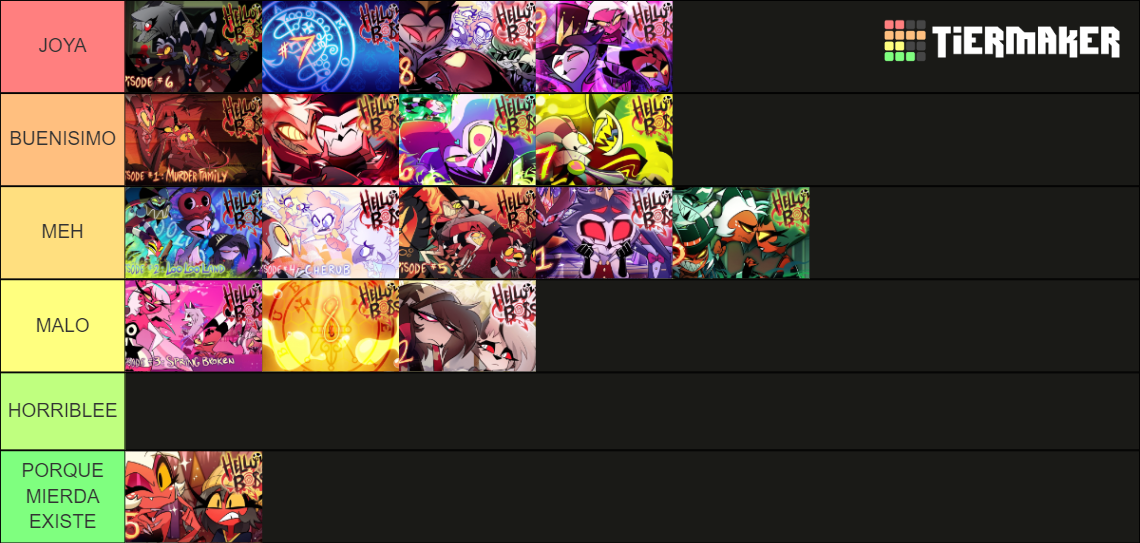 Helluva Boss Episodes (S1 E1 - S2 E9) Tier List (Community Rankings ...