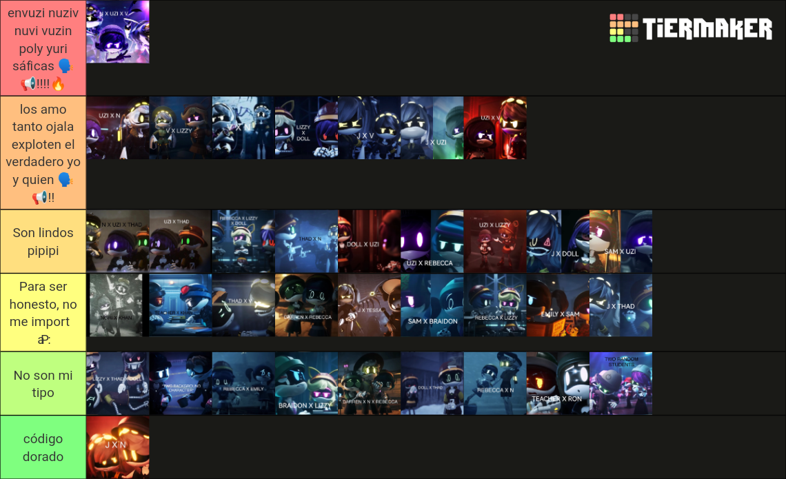 MURDER DRONES SHIP TIERLIST Tier List (Community Rankings) - TierMaker MURDER DRONES SHIP TIERLIST Tier List (Community Rankings) - TierMaker