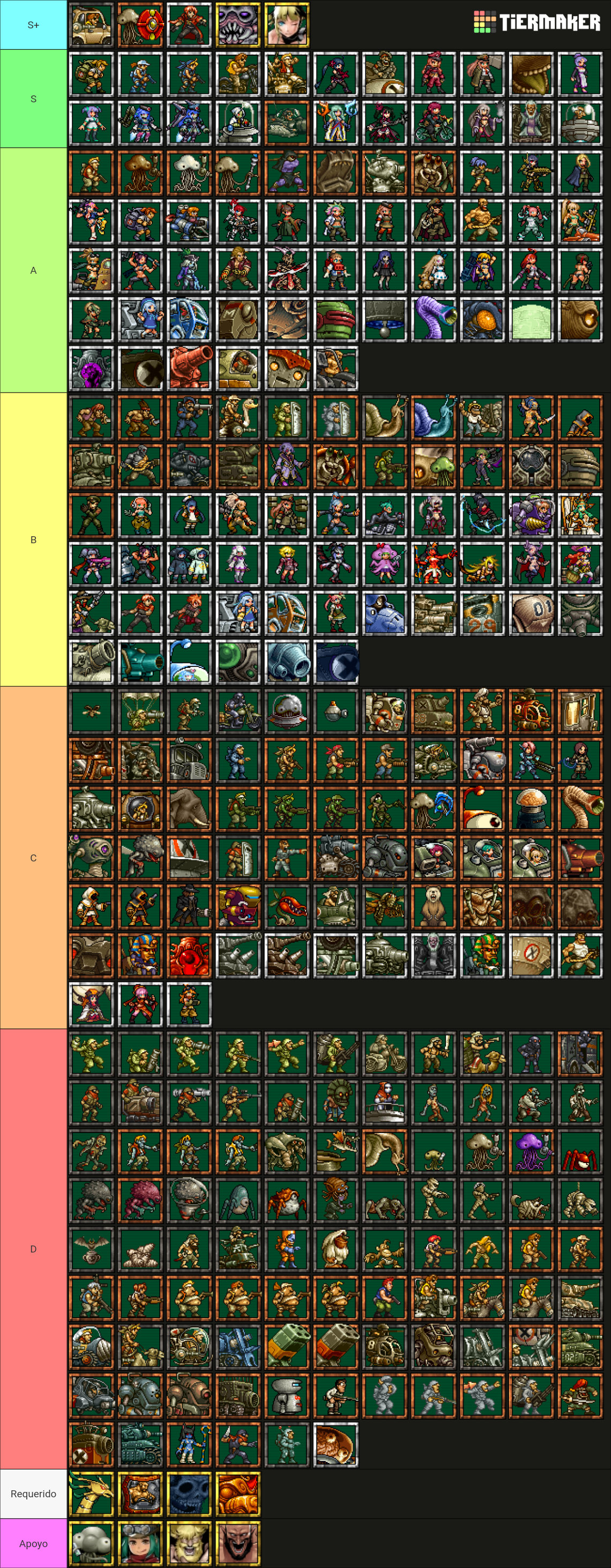 Metal Slug Attack Reloaded Units Tier List (Community Rankings) - TierMaker