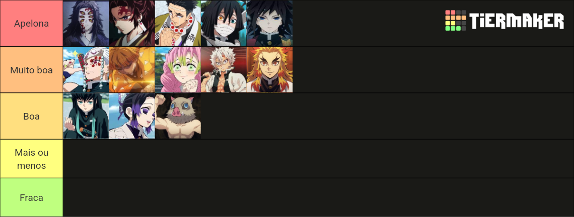Demon fall, breathing, demon slayer, kimetsu no yaiba Tier List ...