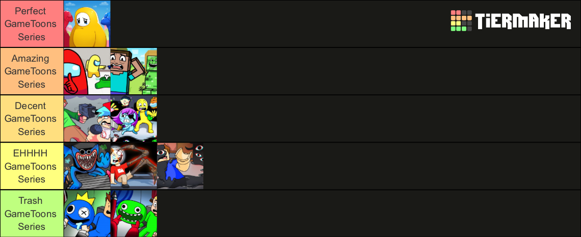 Rank Every GameToons Series Tier List (Community Rankings) - TierMaker
