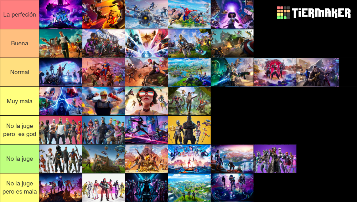 All Fortnite Seasons (Chapter 6 Season 3) Tier List (Community Rankings ...