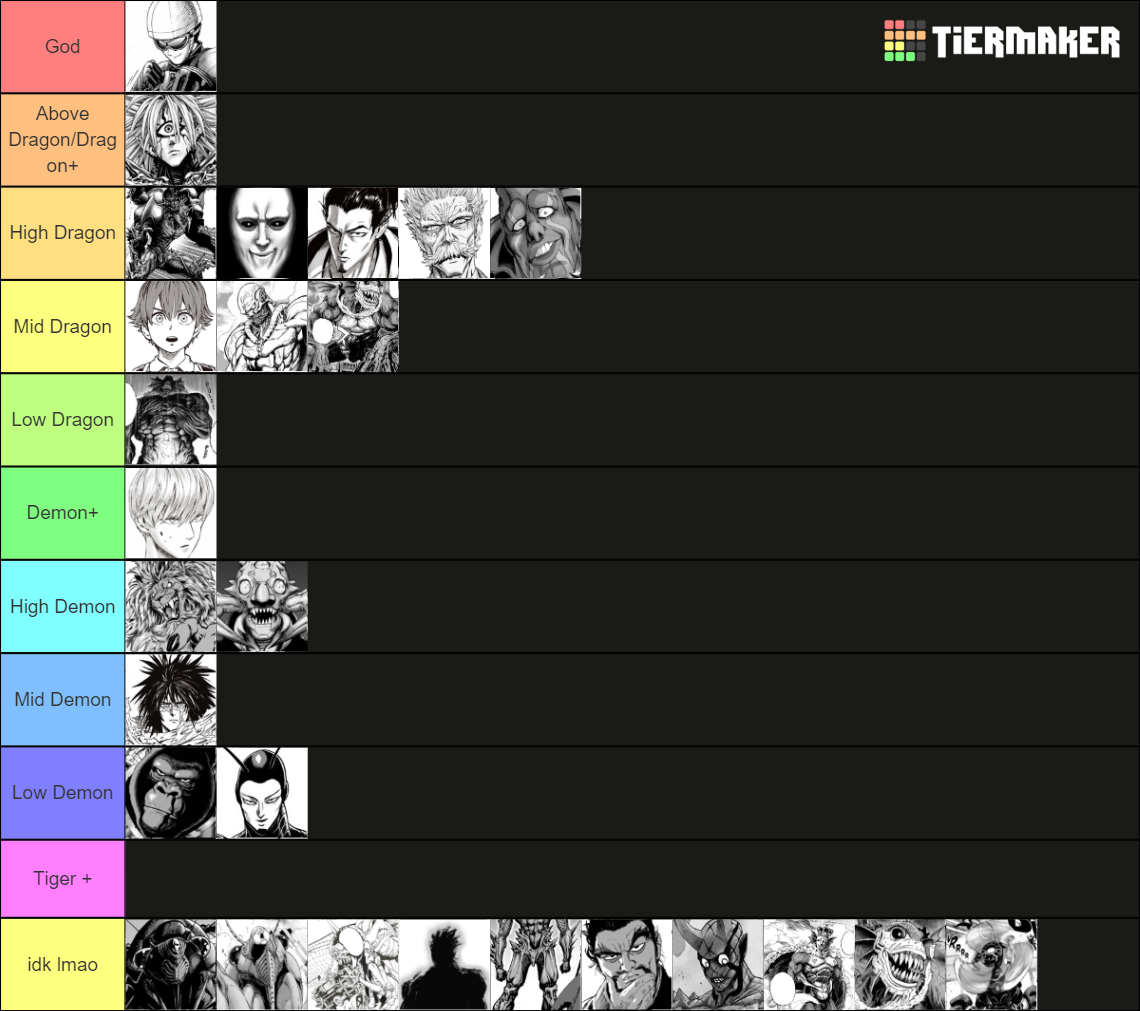 One Punch Man Strongest Characters(Disaster level) Tier List (Community ...