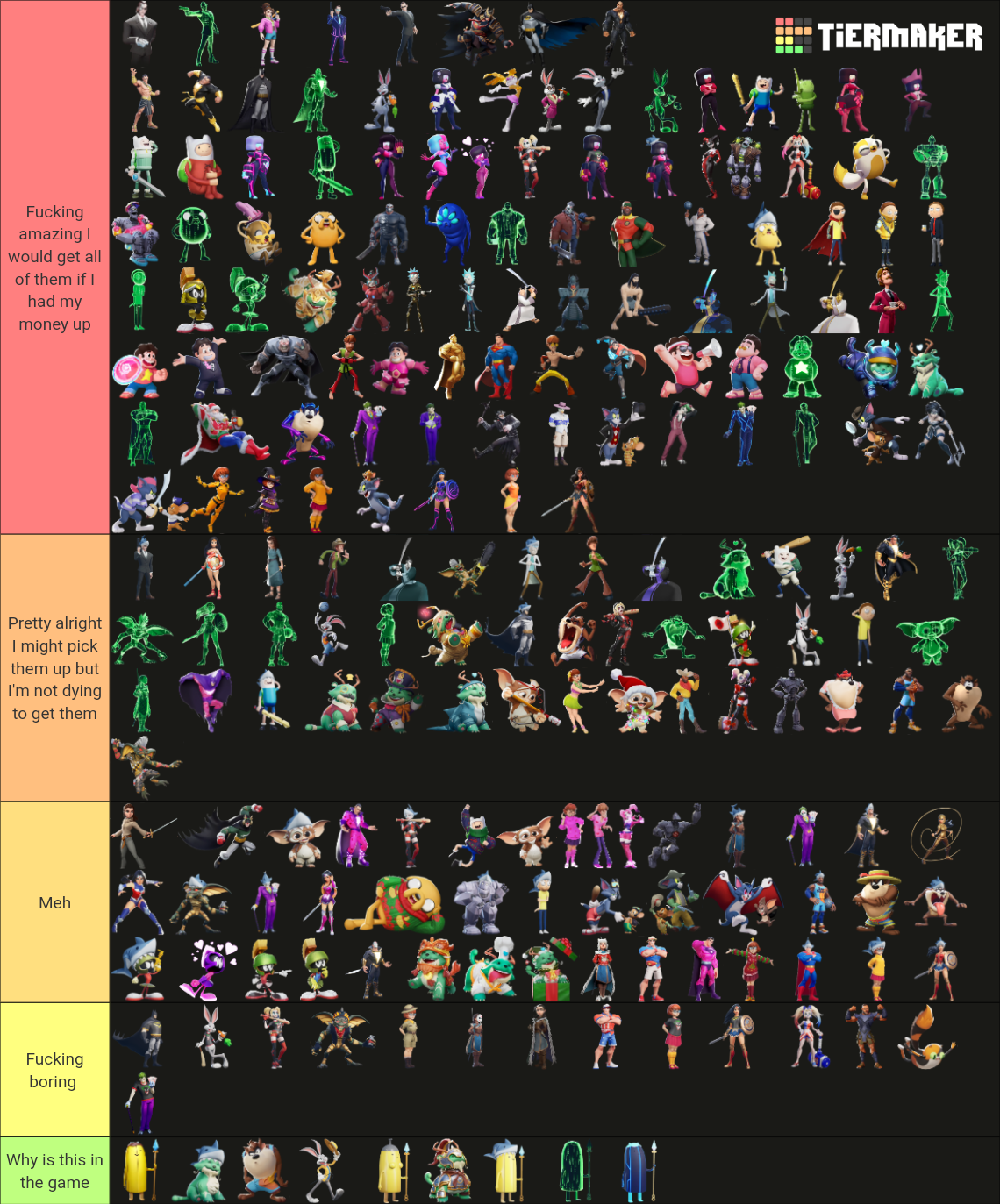 All MultiVersus Variants Tier List (Community Rankings) - TierMaker