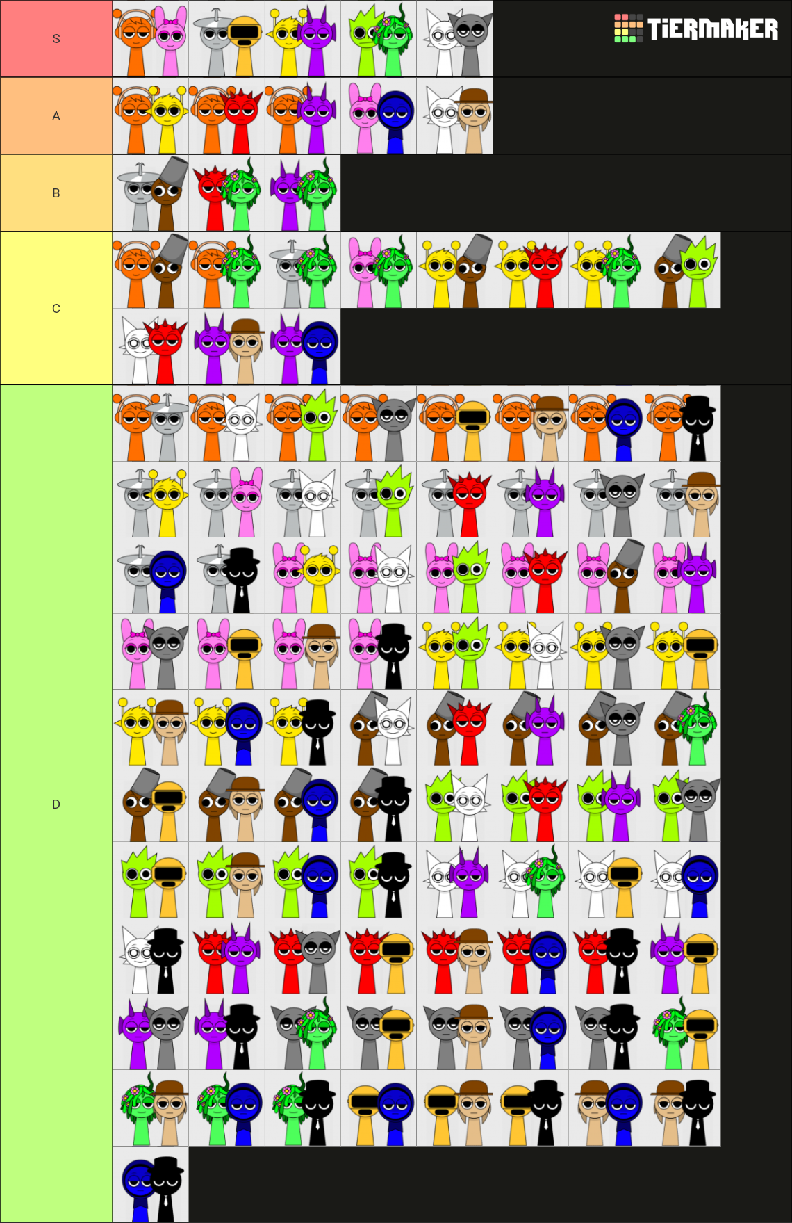 Sprunki Ship Tierlist Tier List (Community Rankings) - TierMaker