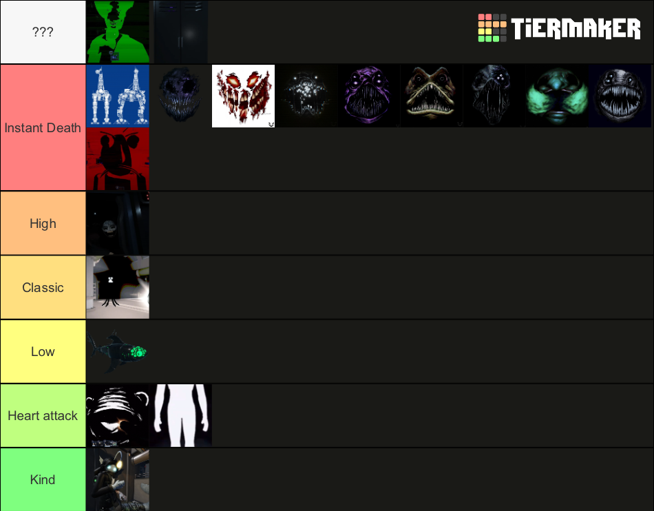 Roblox Pressure Entities Tier List (Community Rankings) - TierMaker