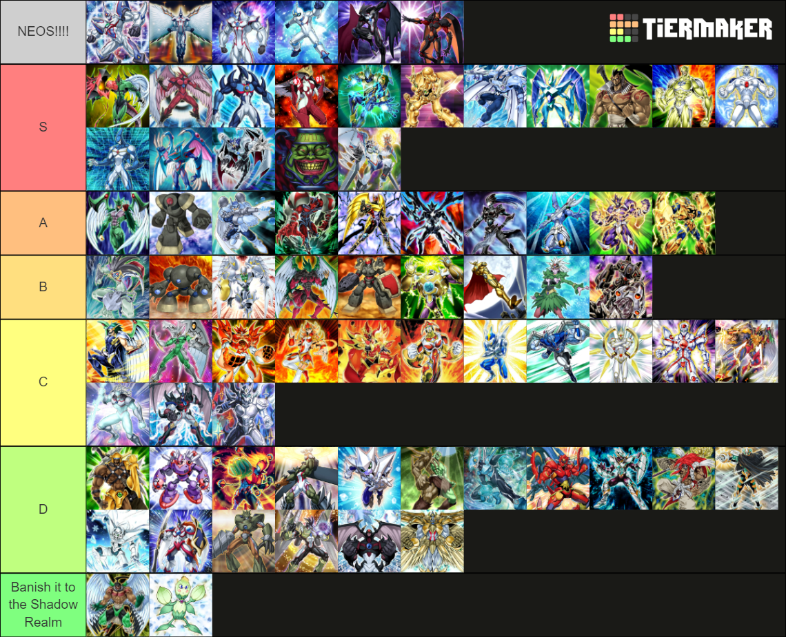 ELEMENTAL HEROES Tier List (Community Rankings) - TierMaker