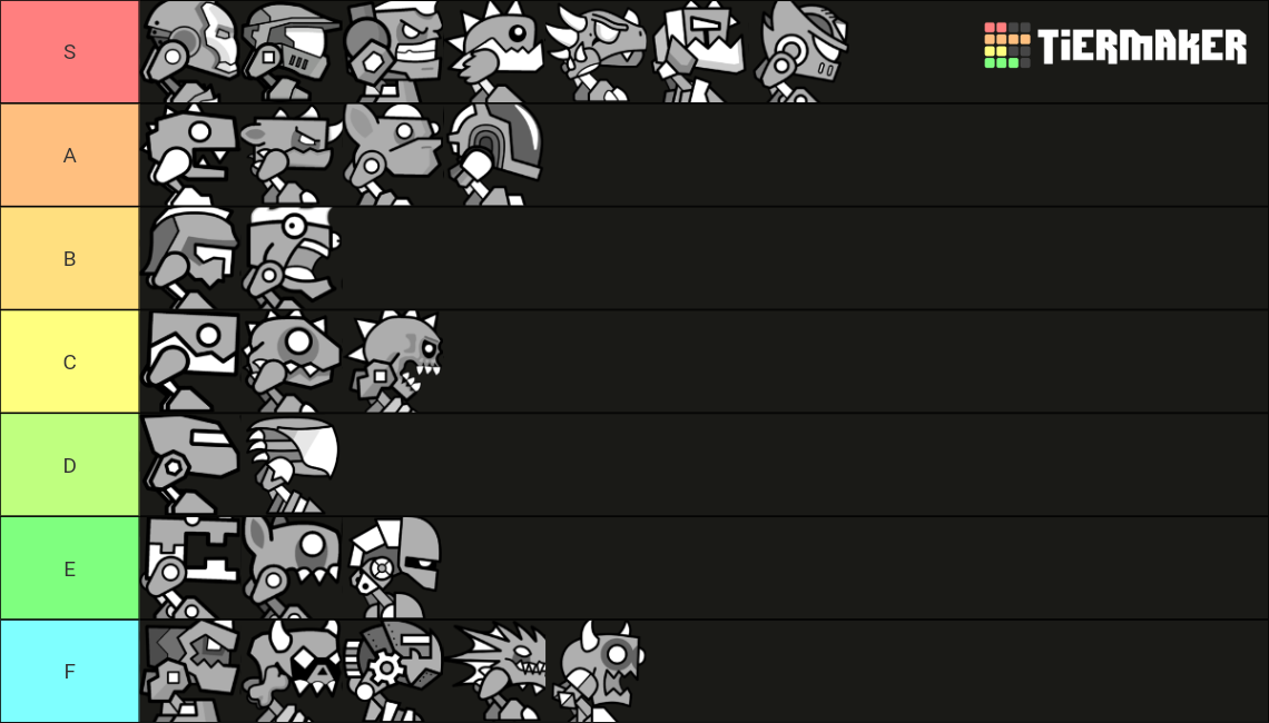 Geometry Dash Robots Tier List (Community Rankings) - TierMaker