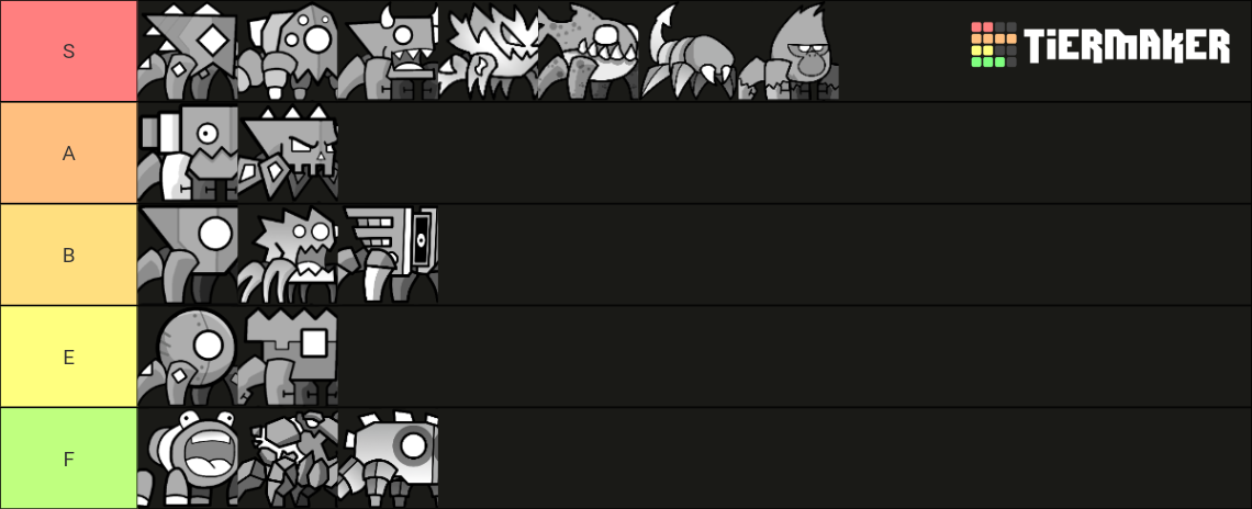 Geometry Dash Spiders Tier List (Community Rankings) - TierMaker
