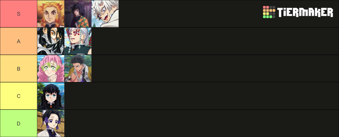 Hashira ranking 1 to 9 Tier List (Community Rankings) - TierMaker