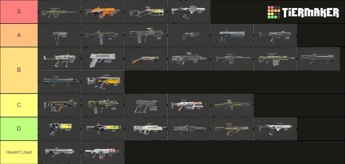 Helldiver Weapons | Primary & Secondary Tier List (Community Rankings) - TierMaker