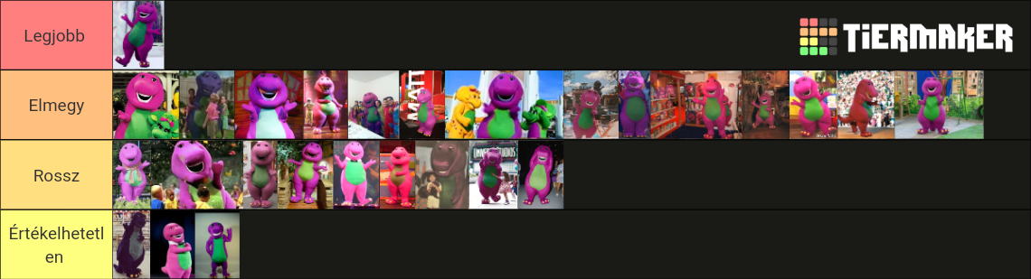 Barney suits Tier List (Community Rankings) - TierMaker