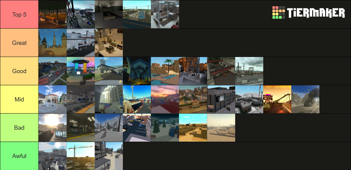 Phantom Forces Maps (July 2025) Tier List (Community Rankings) - TierMaker