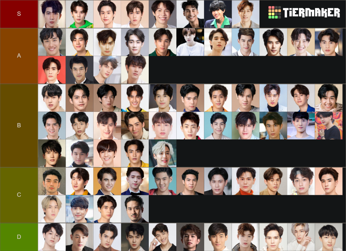 Thai BL Actors Tier List (Community Rankings) - TierMaker