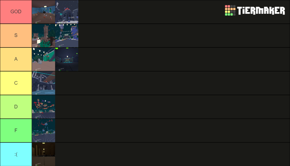 All Yeeps: Hide and Seek Maps! Tier List (Community Rankings) - TierMaker