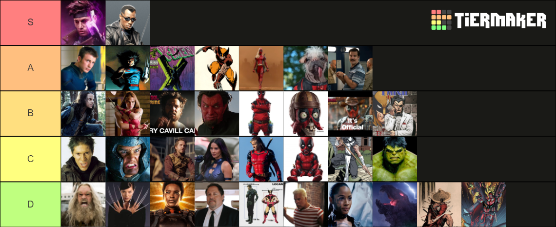 Deadpool & Wolverine Cameos Tier List (Community Rankings) - TierMaker