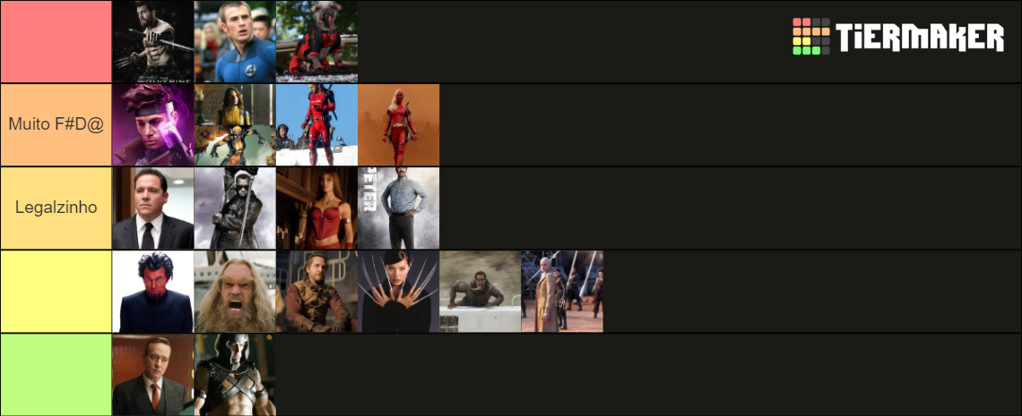 Deadpool & Wolverine Characters Tier List (Community Rankings) - TierMaker