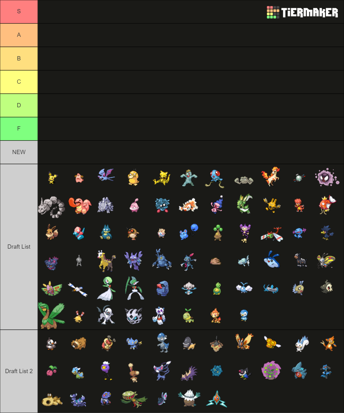 Pokemon Platinum Tier List (Community Rankings) - TierMaker