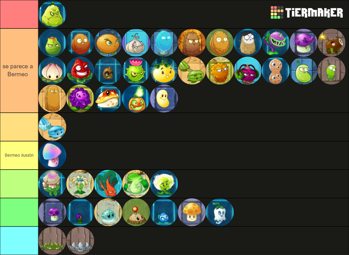 PvZ 2 Plants Tier List (Community Rankings) - TierMaker